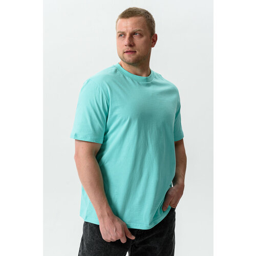 Мужская футболка базовая, цвета антрацит, размер 62