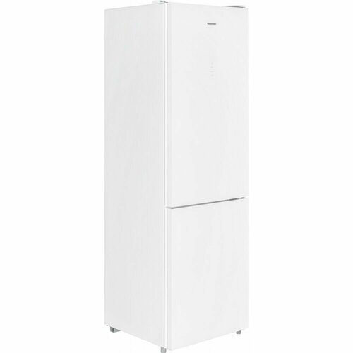 Холодильник NORDFROST RFC 390D NFGW двухкамерный, 378 л объем, Total No Frost, фасад белое закаленное стекло