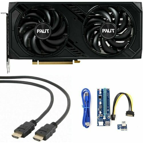 Palit RTX 4070 Dual OC 12GB 2610Mhz PCI-E 4.0 12288Mb 21000Mhz 192 bit HDMI DP NED4070S19K9-1047D