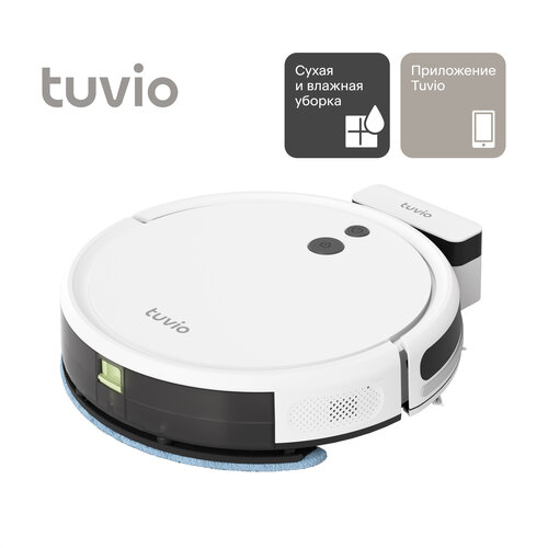 Робот-пылесос с Wi-Fi и влажной уборкой, Tuvio TR01MGBW, белый