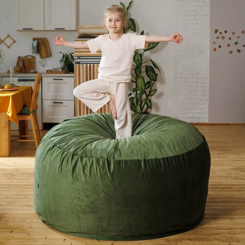 Кресло-мешок Bubble bag 140x70 см, XXL Пуф, Зеленый