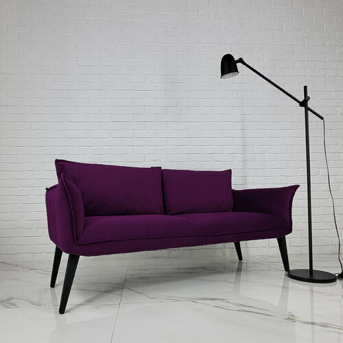 Прямой диван Тот Самый, фиолетовый, в гостинную, на кухню, прихожую, хол 160х70х80 см
