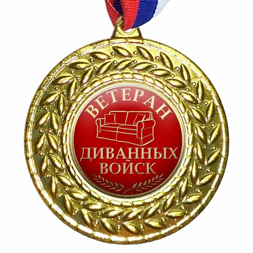 Медаль "Ветеран Диванных войск", лента триколор