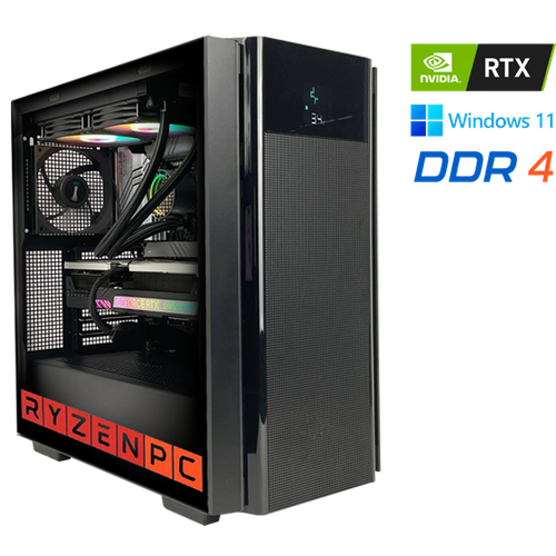 Настольный компьютер RyzenPC GAME 83505303 (AMD Ryzen 7 5800X 3.8 ГГц, AMD X570, 16 DDR4, SSD: 1000 Гб, HDD: 1000 Гб, NVIDIA GeForce RTX 3060 Ti 8 Гб, WI-FI, Без привода, 650 Вт, Deepcool CH510 Mesh Digital, Windows 11 Pro)