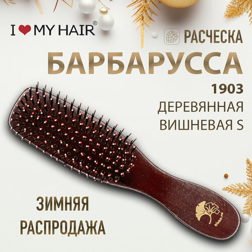 Щетка ILMH "Барбарусса" 1903 деревянная вишневая S