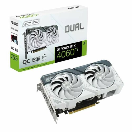 Видеокарта ASUS DUAL-RTX4060TI-O8G-WHITE 90YV0J42-M0NA00