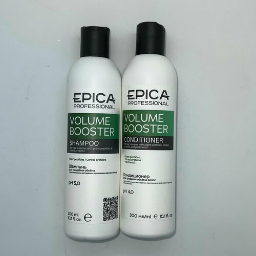 Шампунь + кондиционер Epica Professional volume booster 300мл