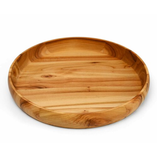 Тарелка деревянная глубокая из черемухи D29 H4