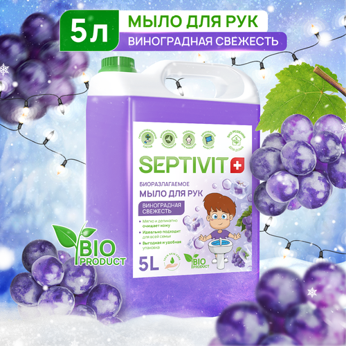 SEPTIVIT Premium Жидкое мыло для рук "Виноградная свежесть" 5л