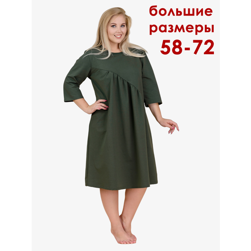 Платье НиРо, размер 66, зеленый