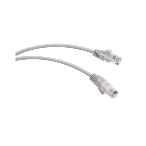 Патч-корд WRLINE UTP RJ-45 вил.-вилка RJ-45 кат.5E 0.5м серый LSZH