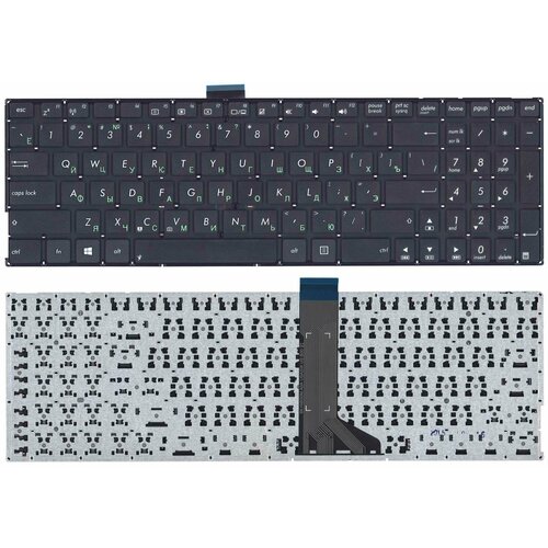 Клавиатура для ноутбука ASUS MP-12F53US-5281W черная (плоский ENTER)