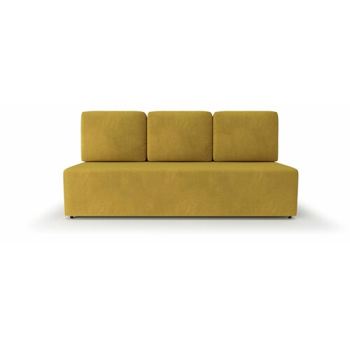 Диван-кровать раскладной PUSHE Каир Lux, велюр, желтый Maxx 560