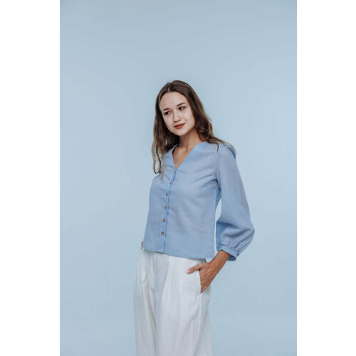 Блуза Kinfolk Clothes, размер S 40-42, голубой