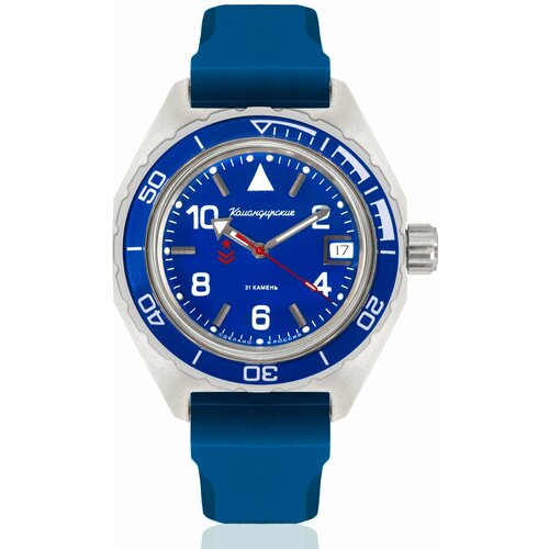 Наручные часы Восток Командирские механические с автоподзаводом Командирские 650853 resin blue, синий
