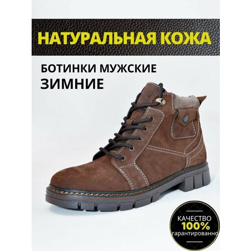 Ботинки  NEW DIN'O 8360хорс_ш_коричневый, размер 43, коричневый