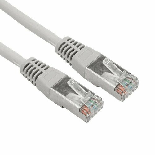 Шнур коммутационный, патч-корд F/UTP RJ45-RJ45, CAT 5e, ZH нг(А)-HF, серый, 2м REXANT, цена за 1 шт