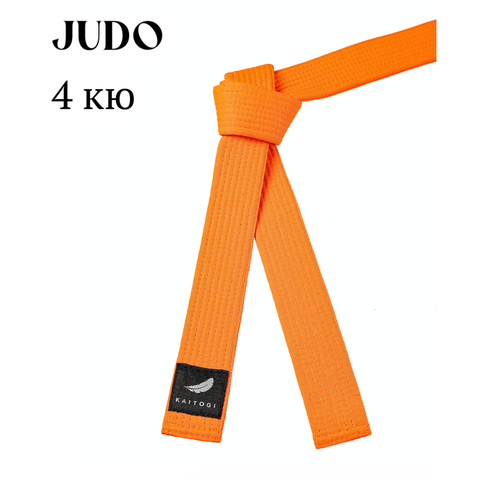 Пояс KAITOGI, размер 210, 210 см, оранжевый
