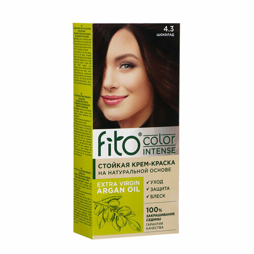 Fitoкосметик Стойкая крем-краска для волос Fito color intense тон 4.3 шоколад, 115 мл