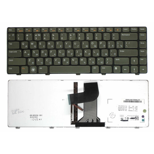 Клавиатура для Dell NSK-DX1BQ черная с подсветкой