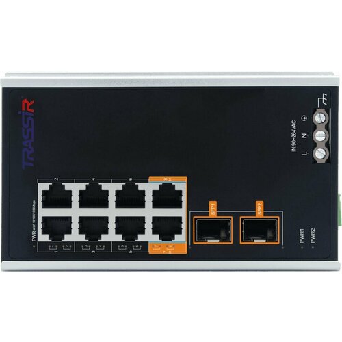 РоЕ-коммутатор Trassir TR-NS15102S-130-8POE