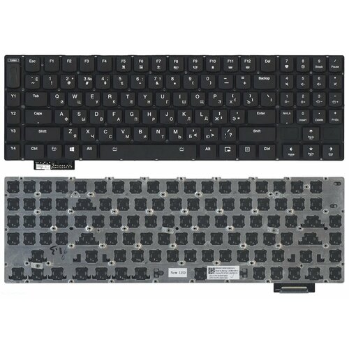 Клавиатура для Lenovo IdeaPad Y910-17ISK черная с подсветкой