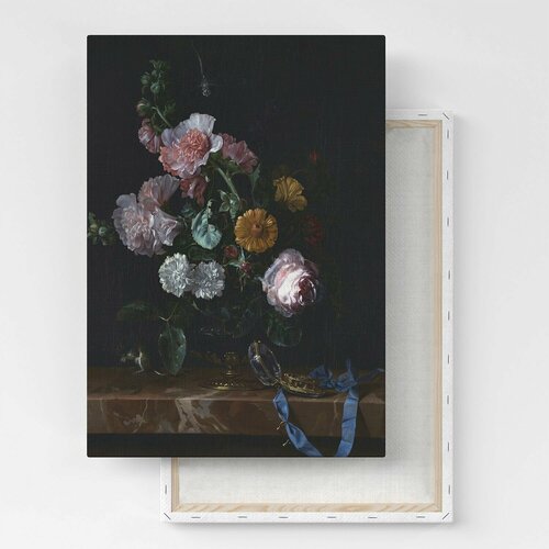 Картина на холсте, репродукция / Ван Алст, Виллем - Vanitas Flower Still Life / Размер 40 x 53 см