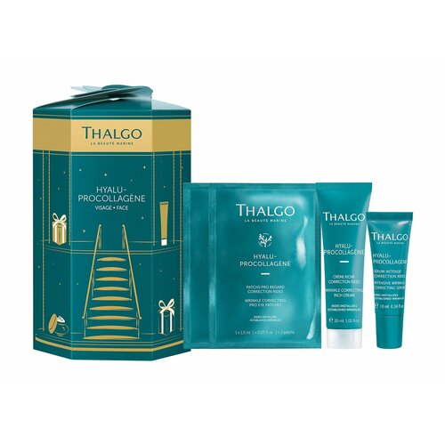 THALGO Hyalu-Procollagène Набор (Крем 30 мл + Сыворотка 10 мл + Патчи для глаз 2 шт.)