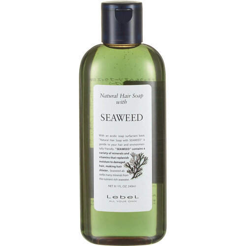 Lebel Natural Hair Soap Seaweed Шампунь с морскими водорослями, 240 мл