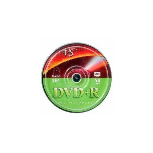 Vs Диски DVD+R 4.7Gb, 16x, Cake Box 50шт. 640472