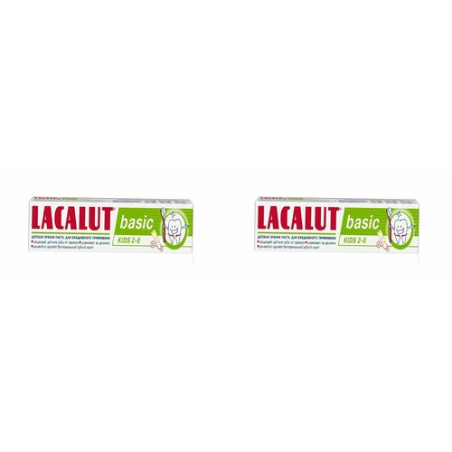 Lacalut Зубная паста Basic Kids, 2-6 лет, 60 г, 2 шт