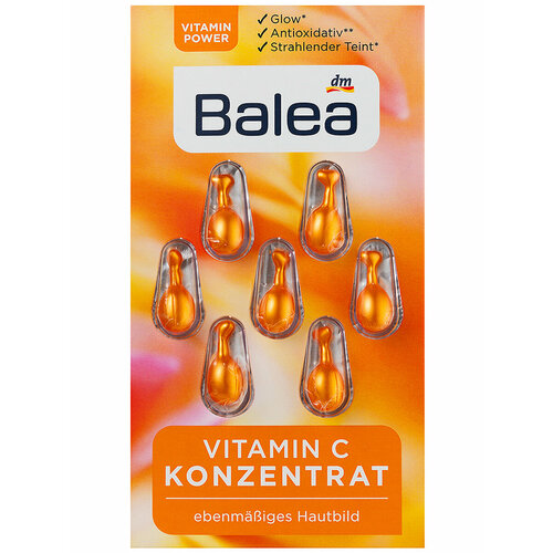 Balea Капсулы концентрат для лица Vitamin C*7шт