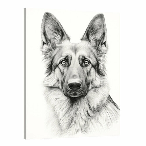 Интерьерная картина 50х70 "Собака-спасатель"