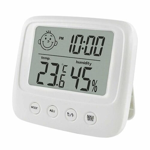 Термометр комнатный, погодная домашняя метеостанция электронная для измерения температуры и влажности воздуха