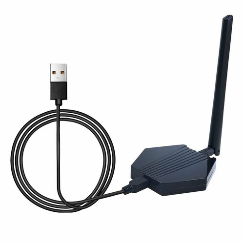 Wi-Fi USB Адаптер WTXUP TX-U600, 2.4/5 ГГц, 600 Мбит/сек, Внешняя Антенна, Сетевая Карта для ПК, для Компьютера, для Ноутбука