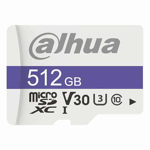 Карта памяти 512Gb - Dahua C10/U3/V30 FAT32 Memory Card DHI-TF-C100/512GB