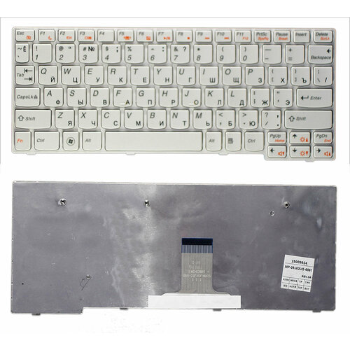 Клавиатура для нетбуков Lenovo 25009576 русская, белая