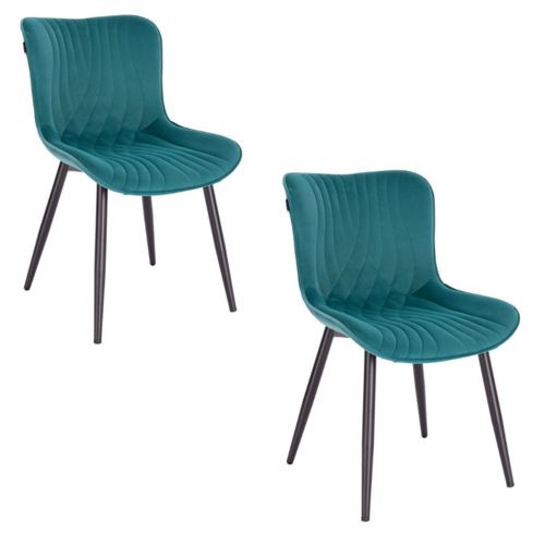 Комплект обеденных стульев Everprof Aqua Ткань Темно-зеленый 2 шт