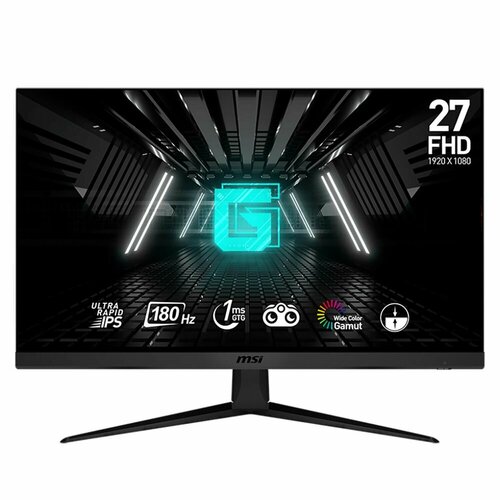 MSI Монитор MSI G2712F 27" Black (Ultra Rapid IPS, 1920x1080, HDMI+HDMI+DP, 1 ms, 178°/178°, 300 cd/m, 3000:1 (100M:1), 180Hz) 3CD6