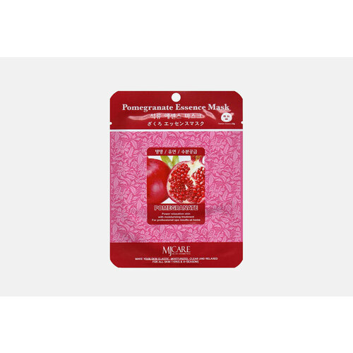 Маска тканевая для лица Mijin Care, Facial mask with Pomegranate 23шт