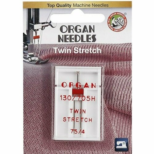 Игла Organ Twin Stretch 75/4