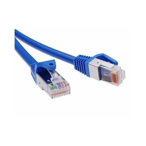 DKC Патч-корд экранированный CAT5E F/UTP 4х2, LSZH, синий, 5.0м RN5EFU4550BL (10 шт.)