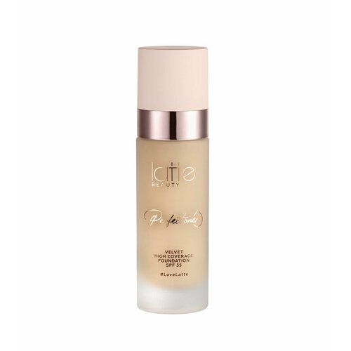 LATTE BEAUTY Тональный крем для лица Perfectoner Velvet High Coverage Foundation SPF 35, 30 мл, 01