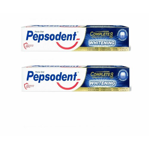 Pepsodent Зубная паста Комплекс 8 Отбеливание, 75 гр, 2 шт/