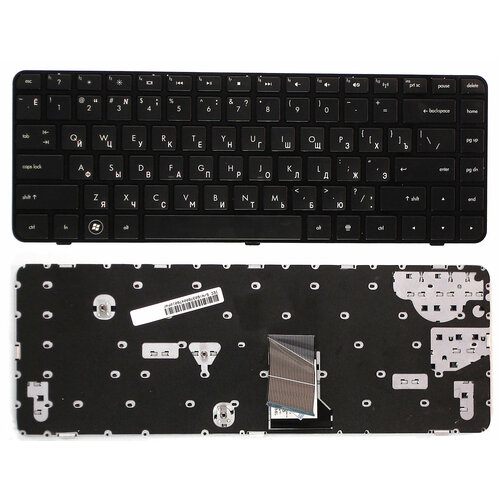 Клавиатура для ноутбука HP HPMH-606618-001 черная с рамкой