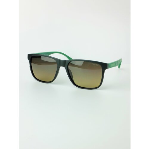 Солнцезащитные очки Шапочки-Носочки, черный, зеленый