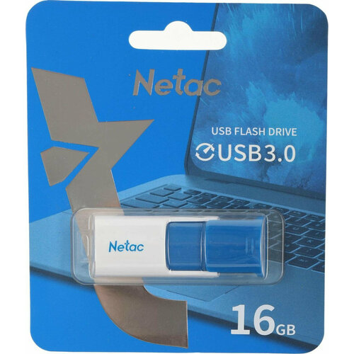Флешка 16GB USB3.0 Netac U182, синий