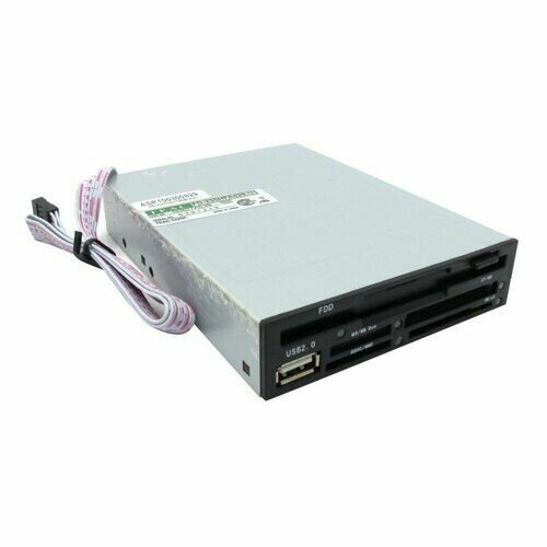 Дисковод 3,5" 1.44Mb Teac silver + card reader 7 in 1 HS-INTFDD+CR