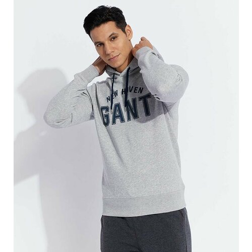 Толстовка GANT, размер XL, серый