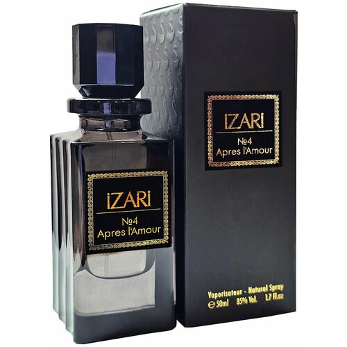 Духи женские/духи мужские iZARi Aprеs lAmour №4, стойкий парфюм на 72 часа, парфюмерная вода/туалетная вода с древесным ароматом, арабские духи, 50 мл